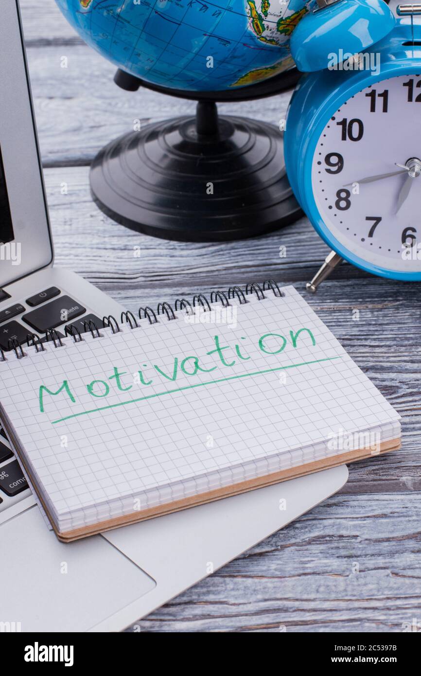 Motivation and world globalization concept Stock Photo - Alamy