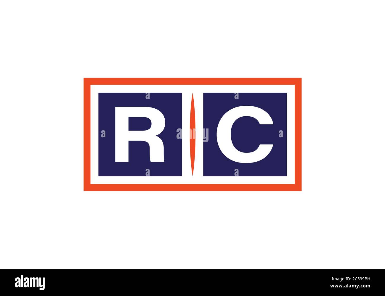 Initial Monogram Letter R C Logo Design Vector Template. R C Letter ...
