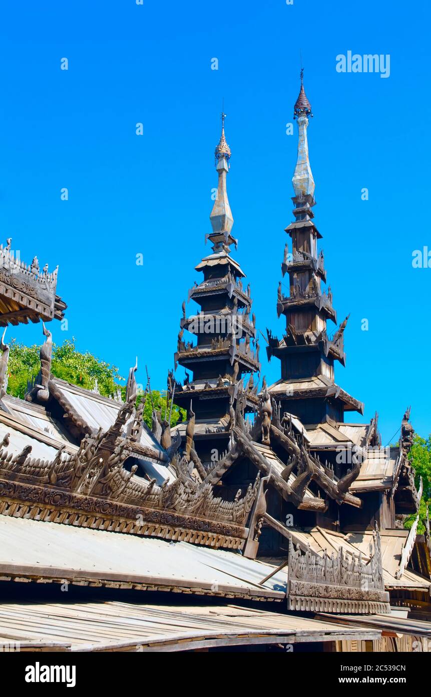 Wooden monastery hi-res stock photography and images - Alamy