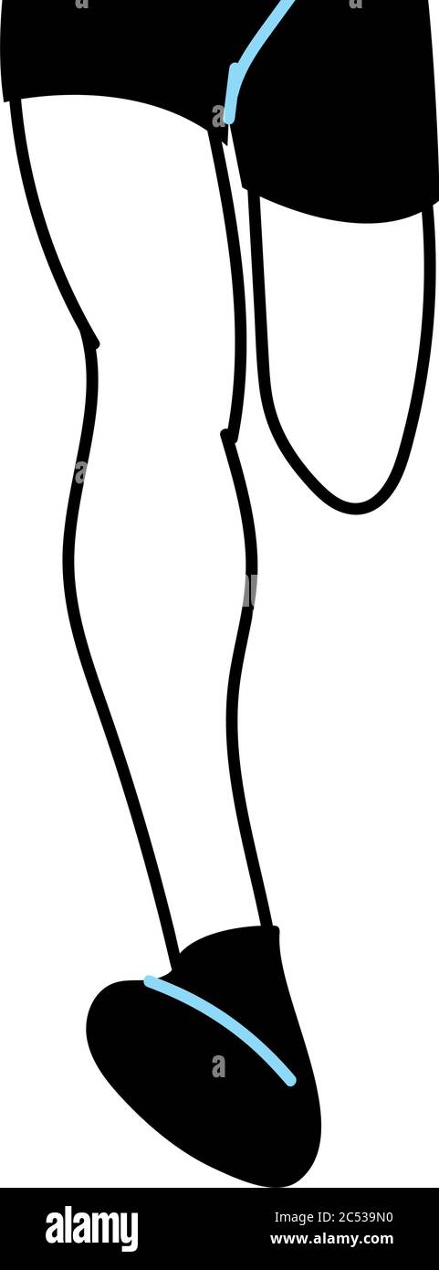 legs running design, Marathon athlete training and fitness theme Vector ...