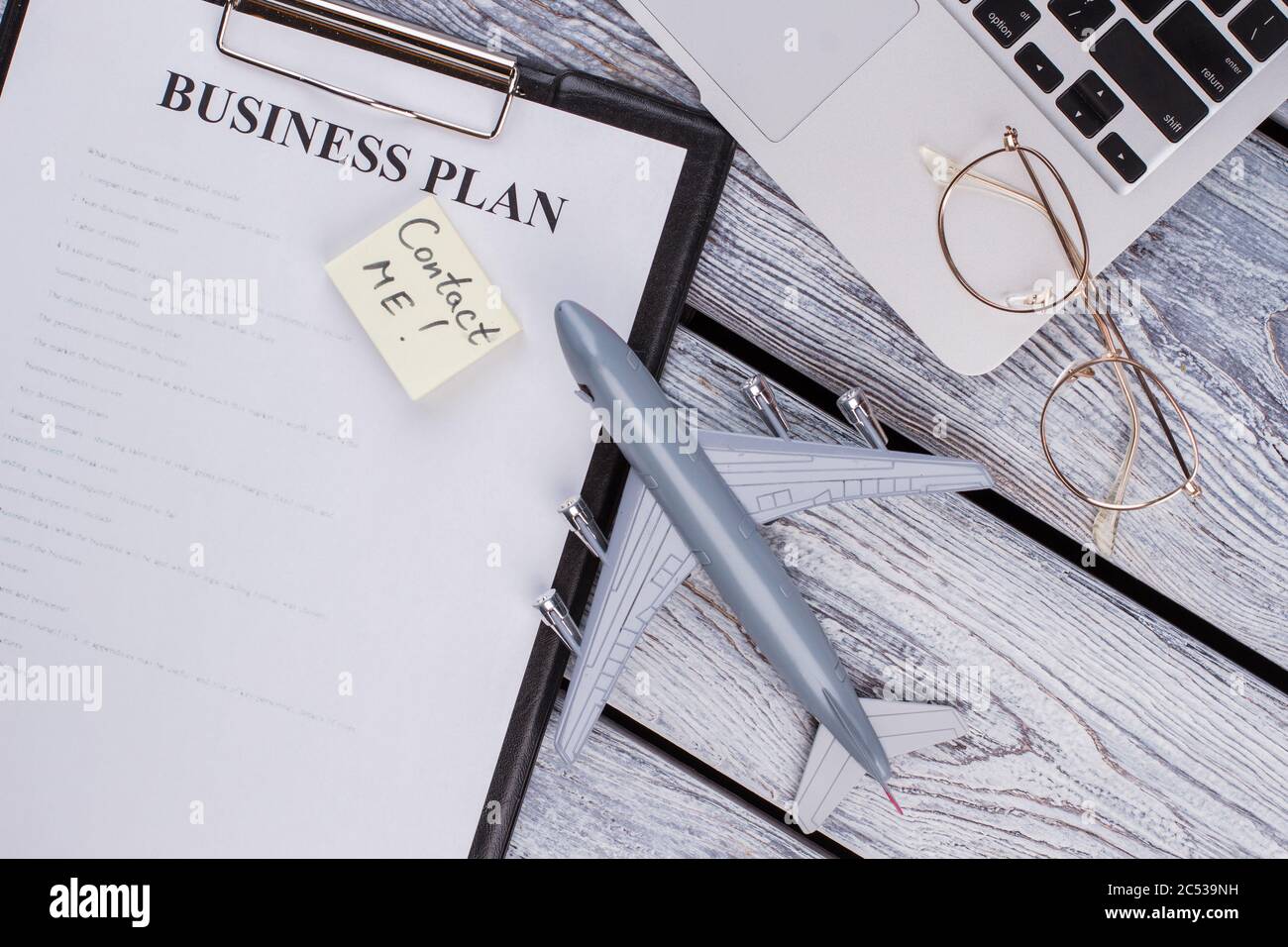 Flat lay business and travel concept Stock Photo - Alamy