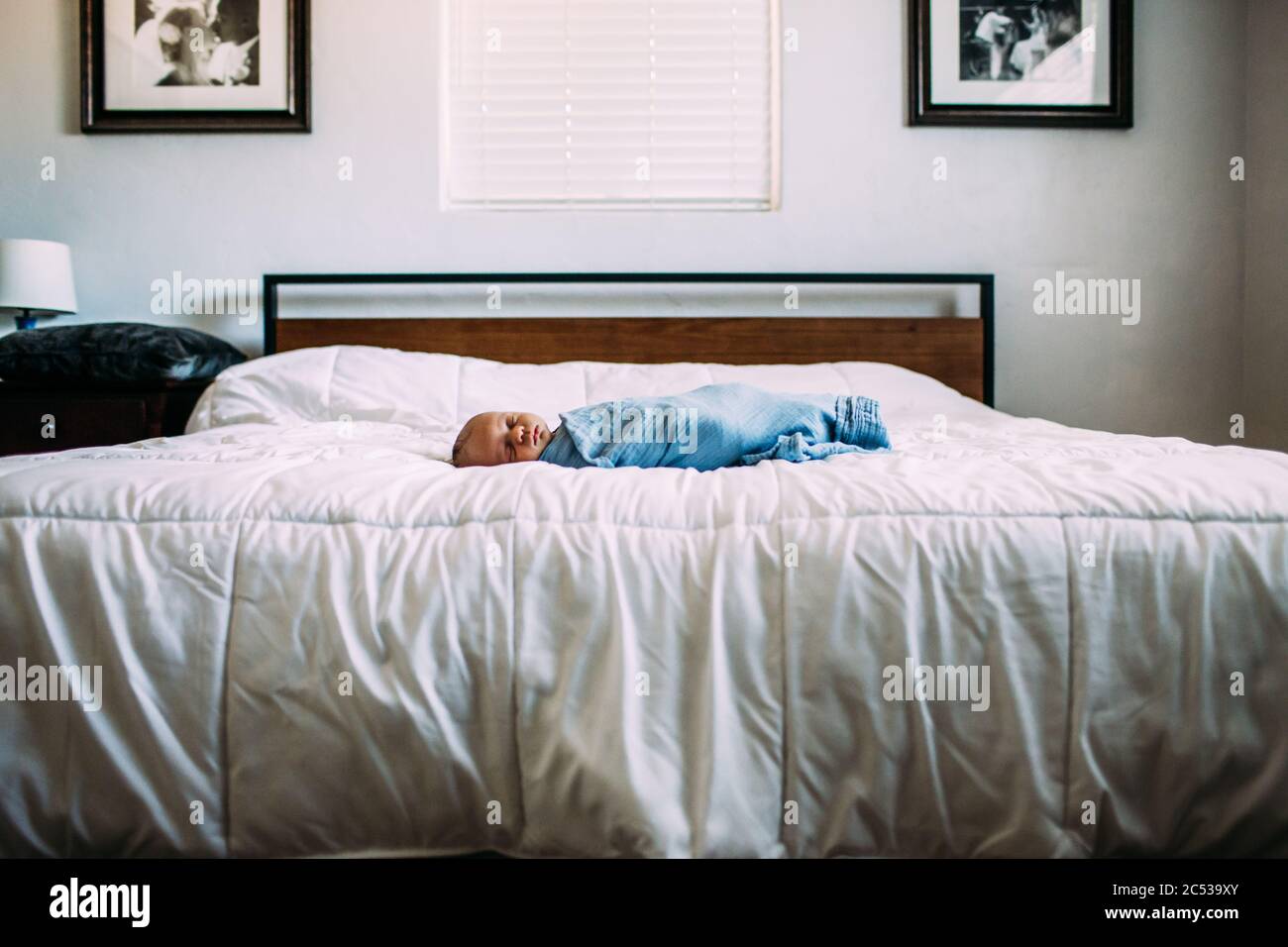 African american child sleeping bed hi-res stock photography and images ...