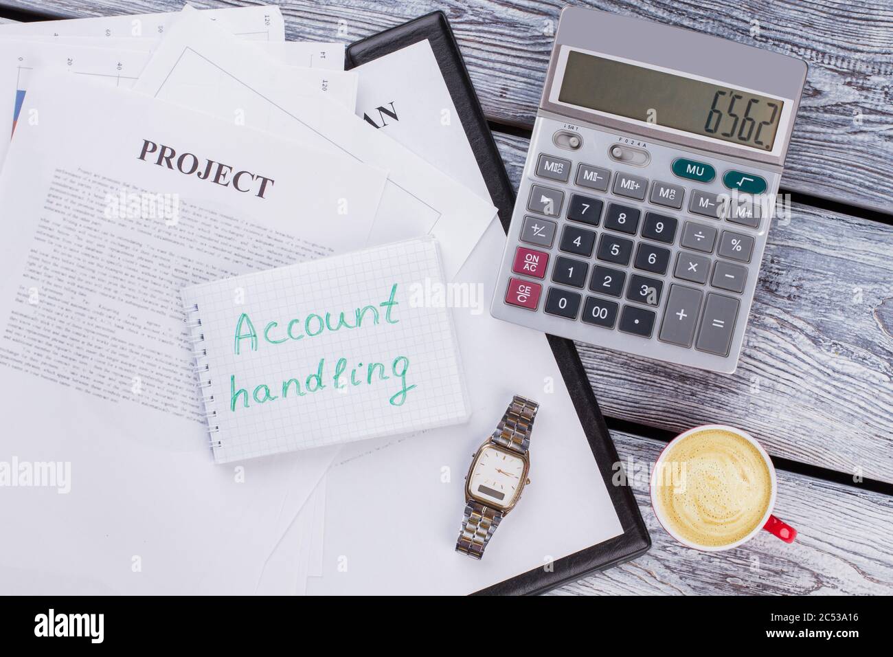 Account handling concept Stock Photo - Alamy