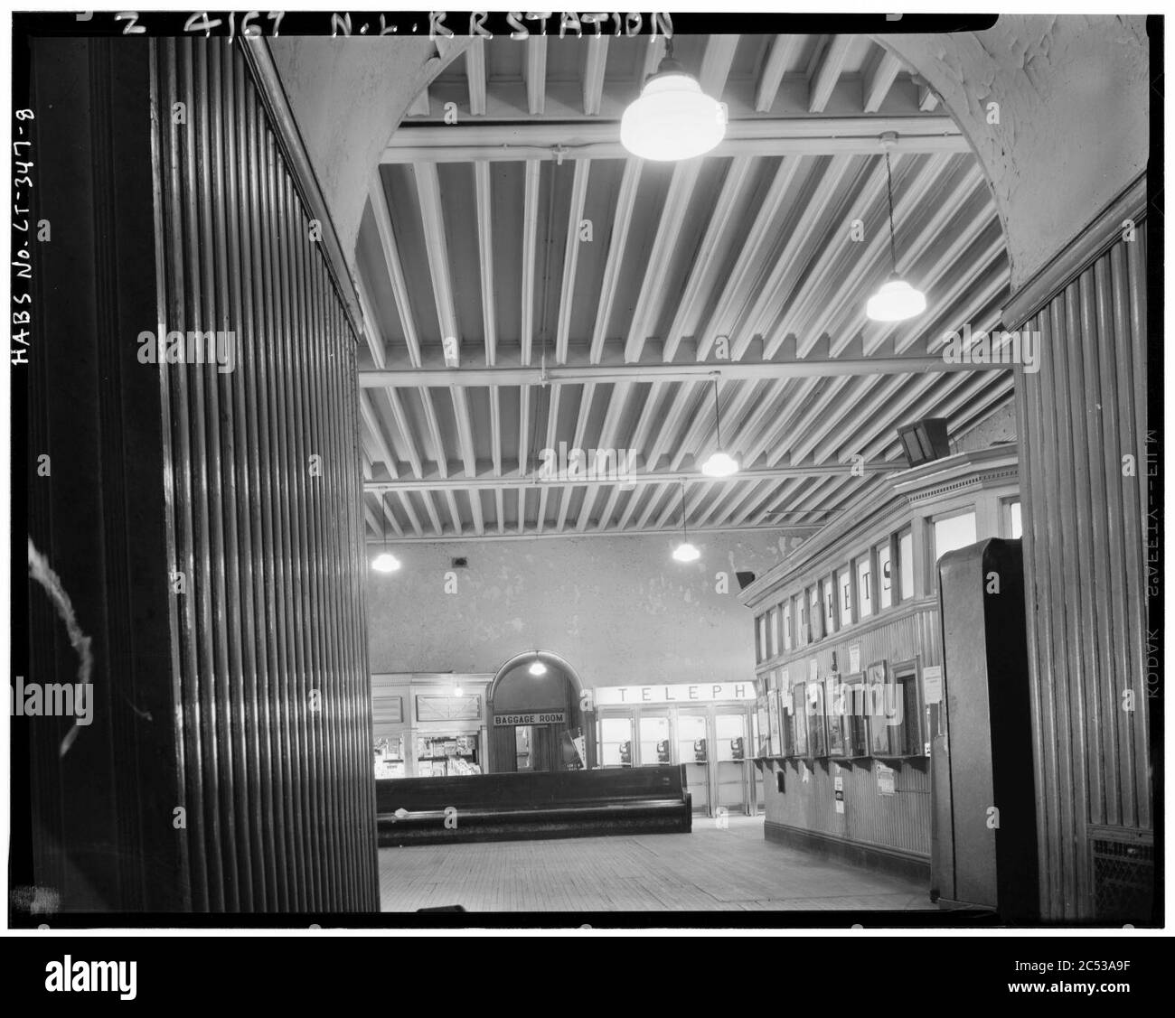 INTERIOR, WAITING ROOM (2) - New London Railroad Station Stock Photo ...