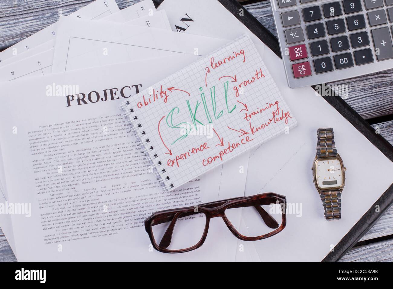 Business paperwork concept flat lay Stock Photo - Alamy