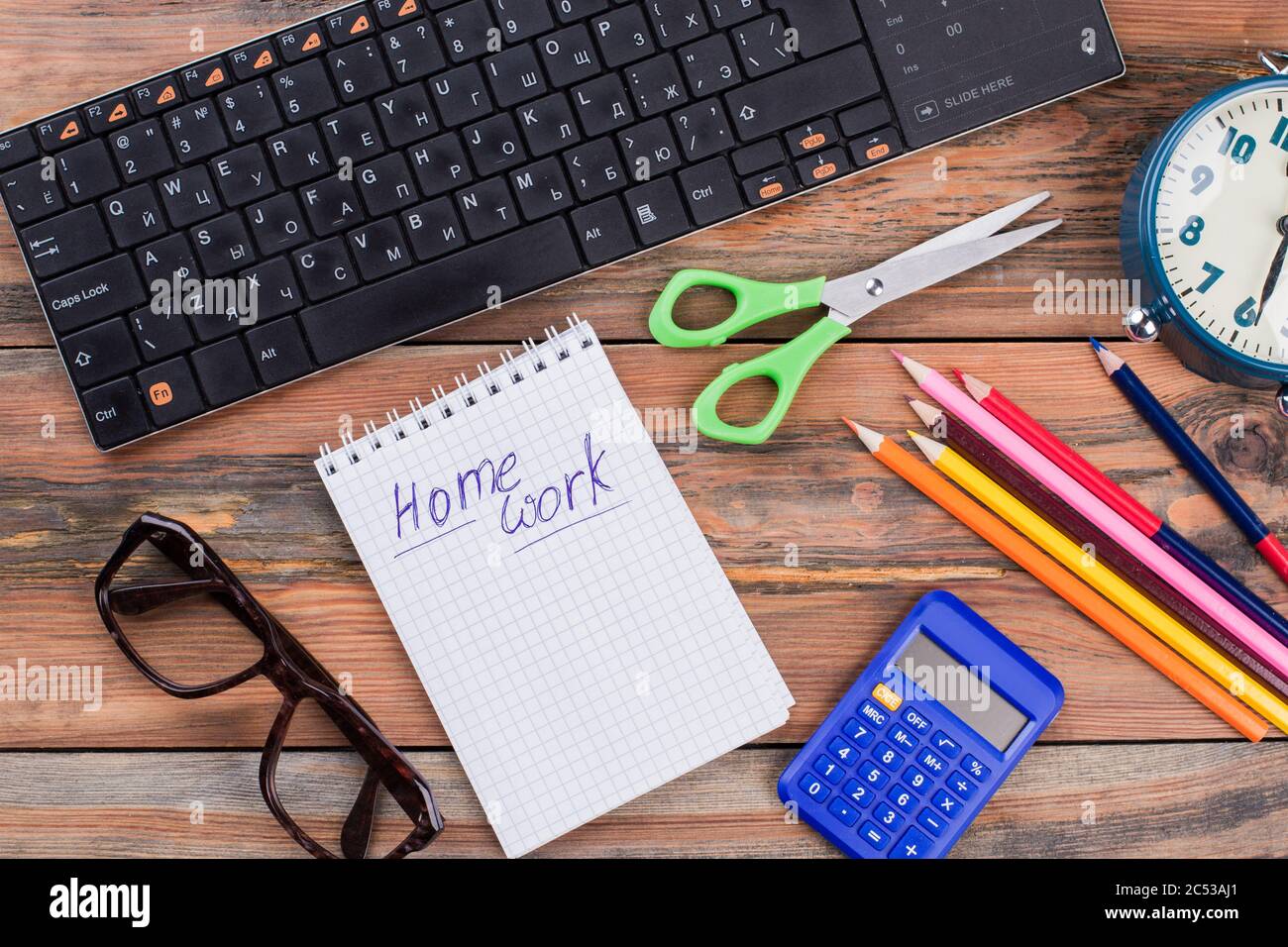 Math homework sheet hi-res stock photography and images - Alamy