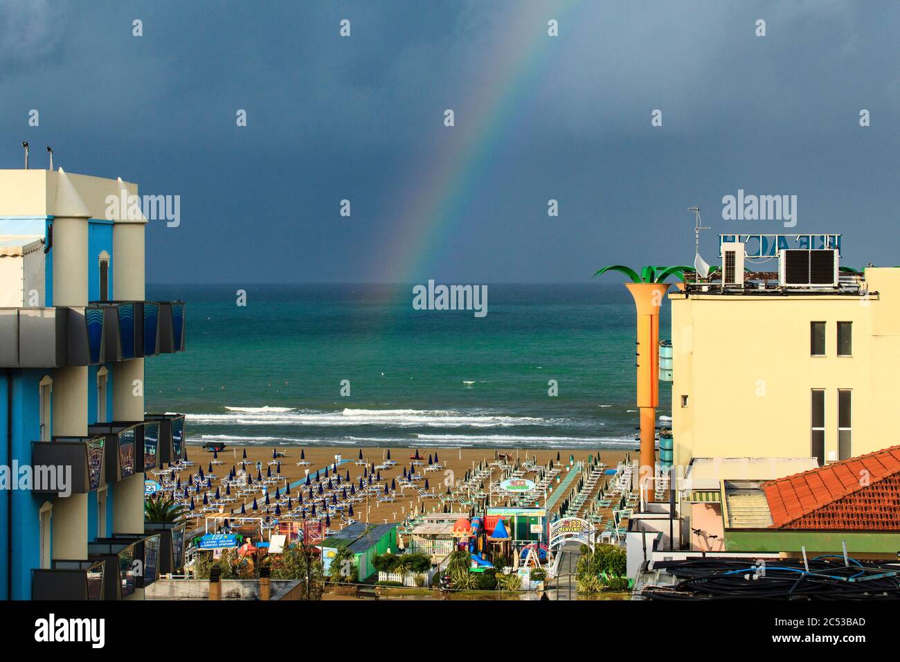 Rimini beach italy hi-res stock photography and images - Alamy