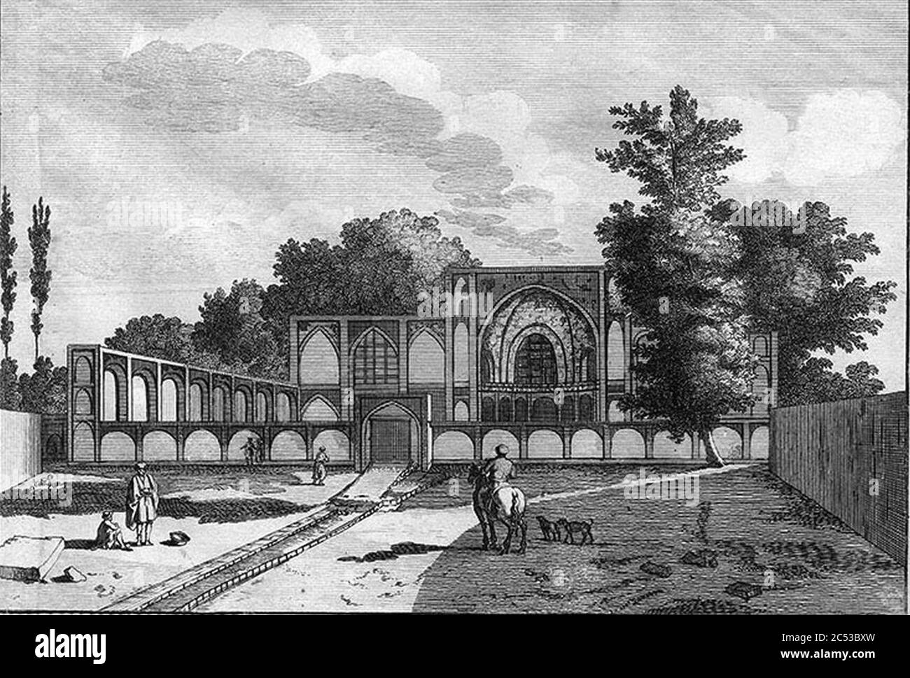 Isfahan Charbagh 2 by Cornelis de Bruyn Stock Photo - Alamy