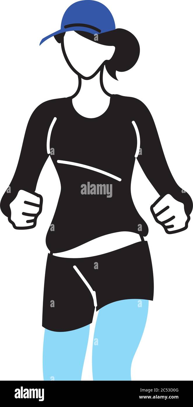 Woman athlete avatar fitness sport Stock Vector Images - Alamy