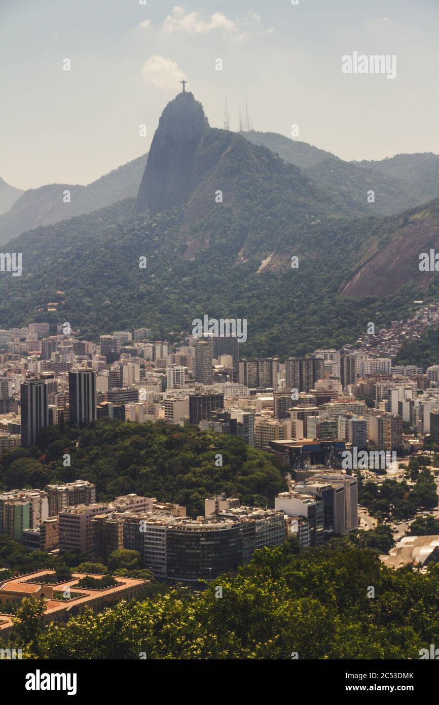 Rio skyline christ hi-res stock photography and images - Alamy