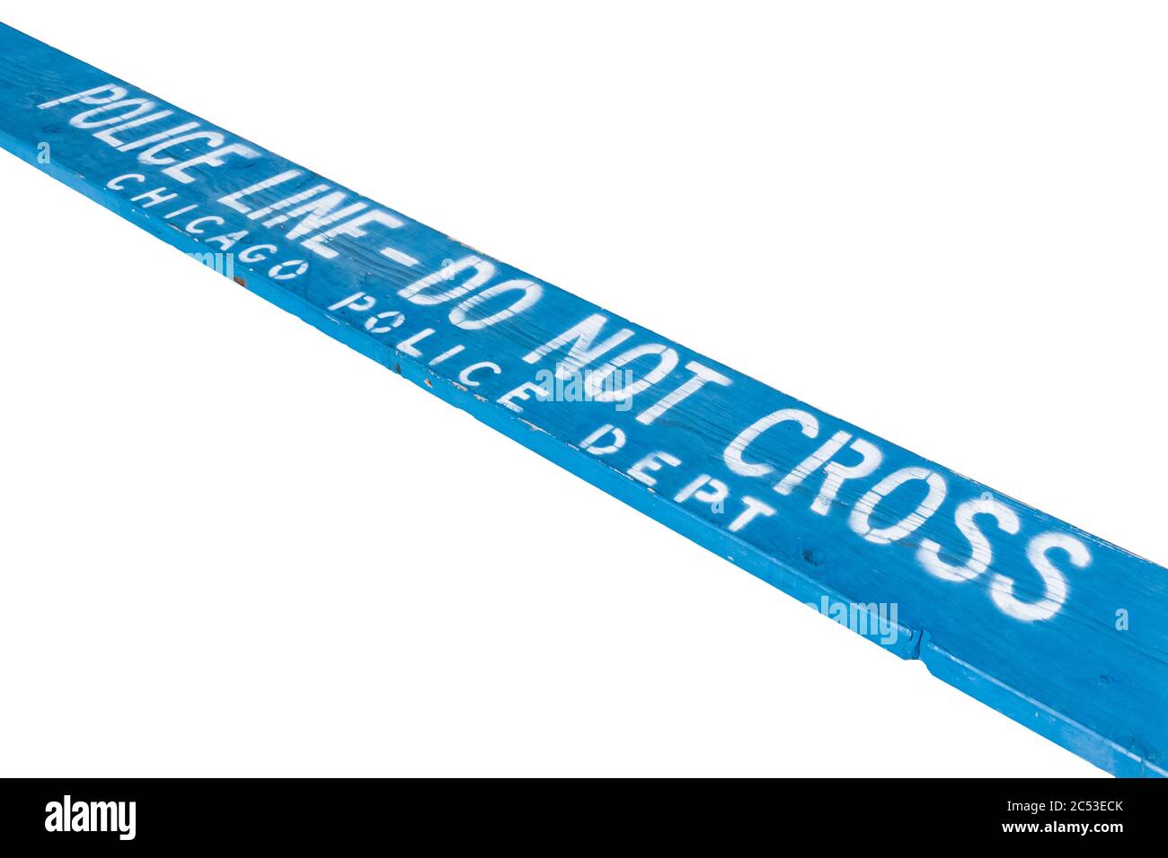 Isolated police line do not cross barricade from the Chicago Police ...