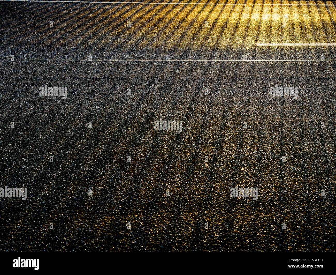 Long shadows on a road hi-res stock photography and images - Alamy