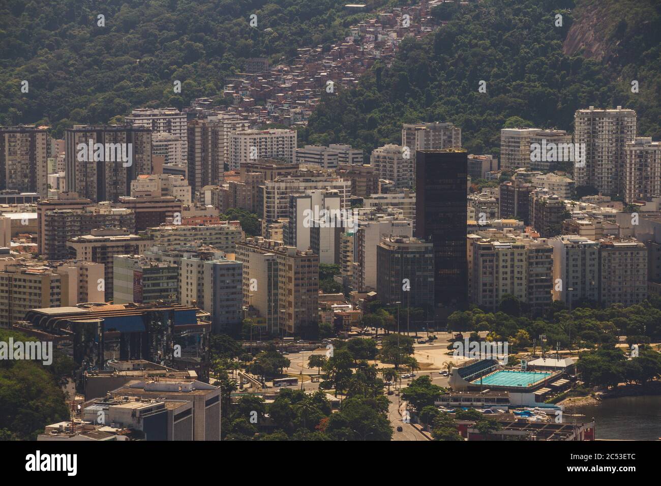 Rio de Janeiro City Aerial View Stock Photo - Alamy