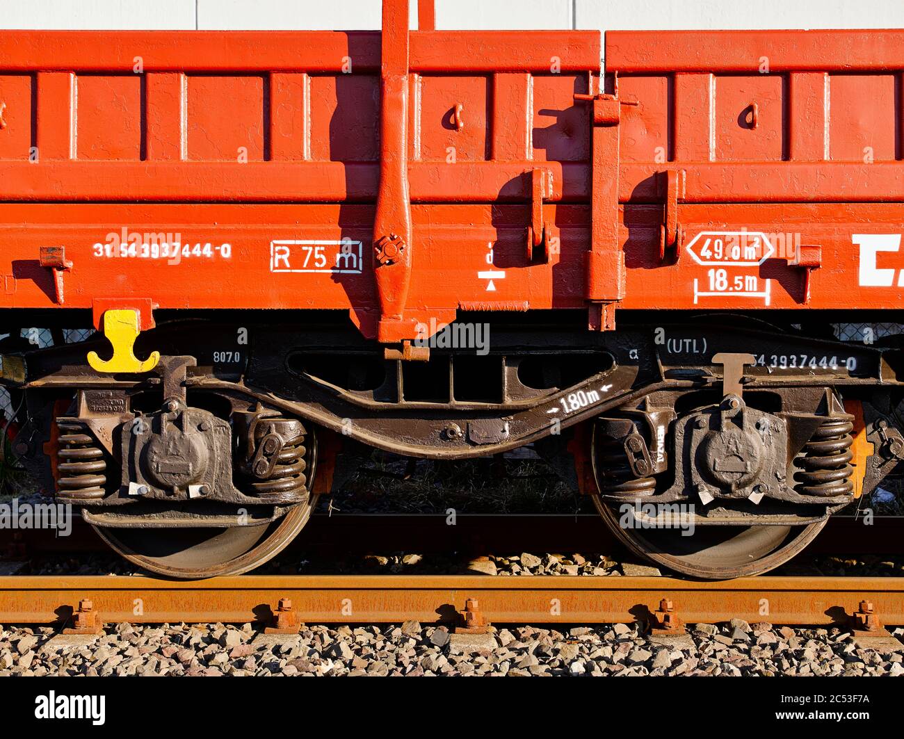 Freight wagon standing on a rail hi-res stock photography and images ...
