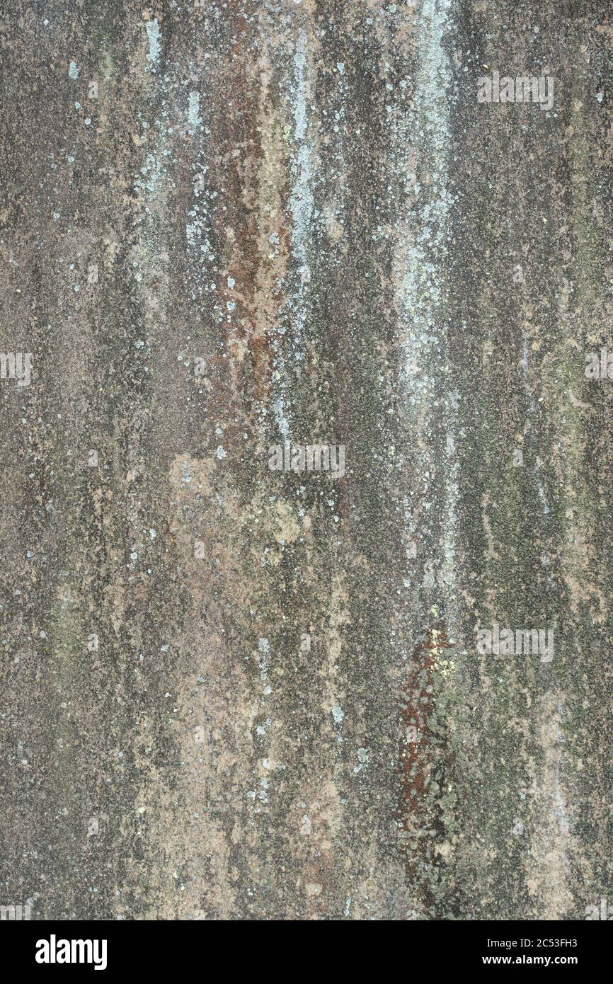 Natural pattern and texture formed on an old slab of stone. Background ...