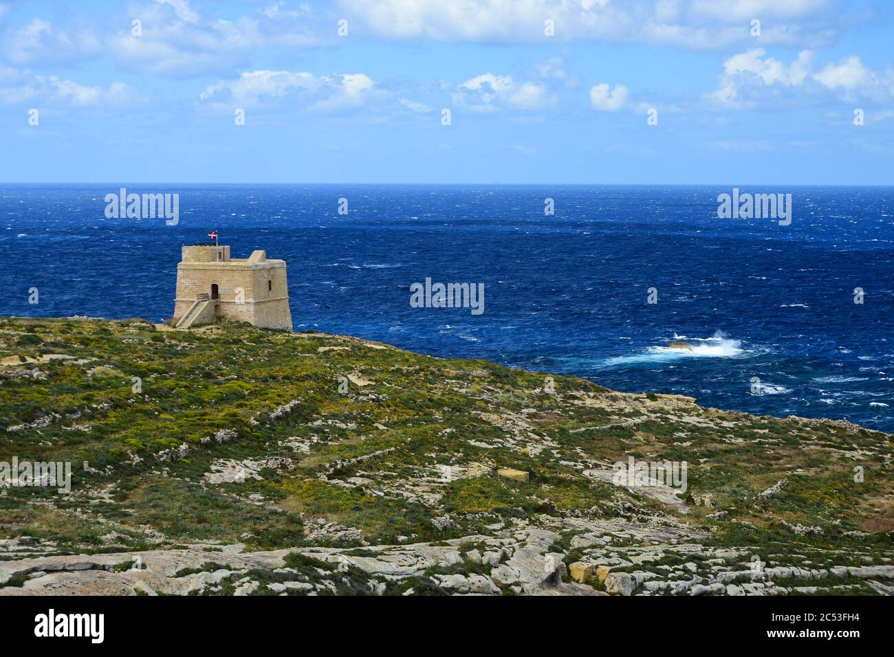 Dwejra tower gozo malta hi-res stock photography and images - Alamy