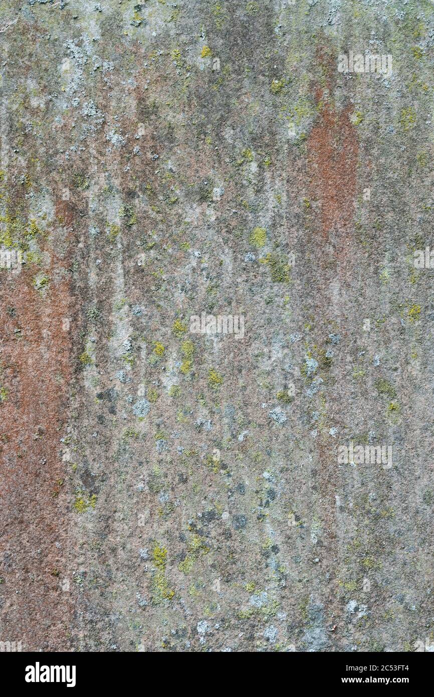 Natural pattern and texture formed on an old slab of stone. Background ...