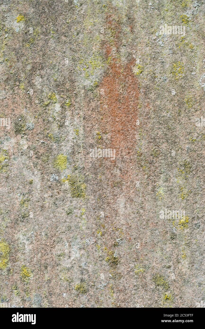 Natural pattern and texture formed on an old slab of stone. Background ...