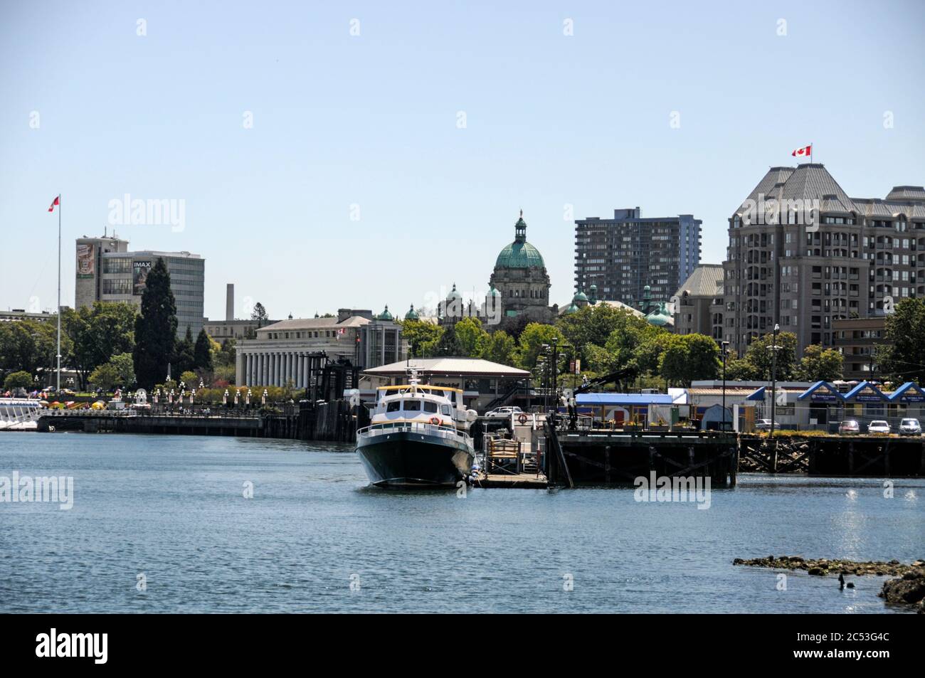 Skyline of Victoria on Vancouver island, Canada Stock Photo - Alamy