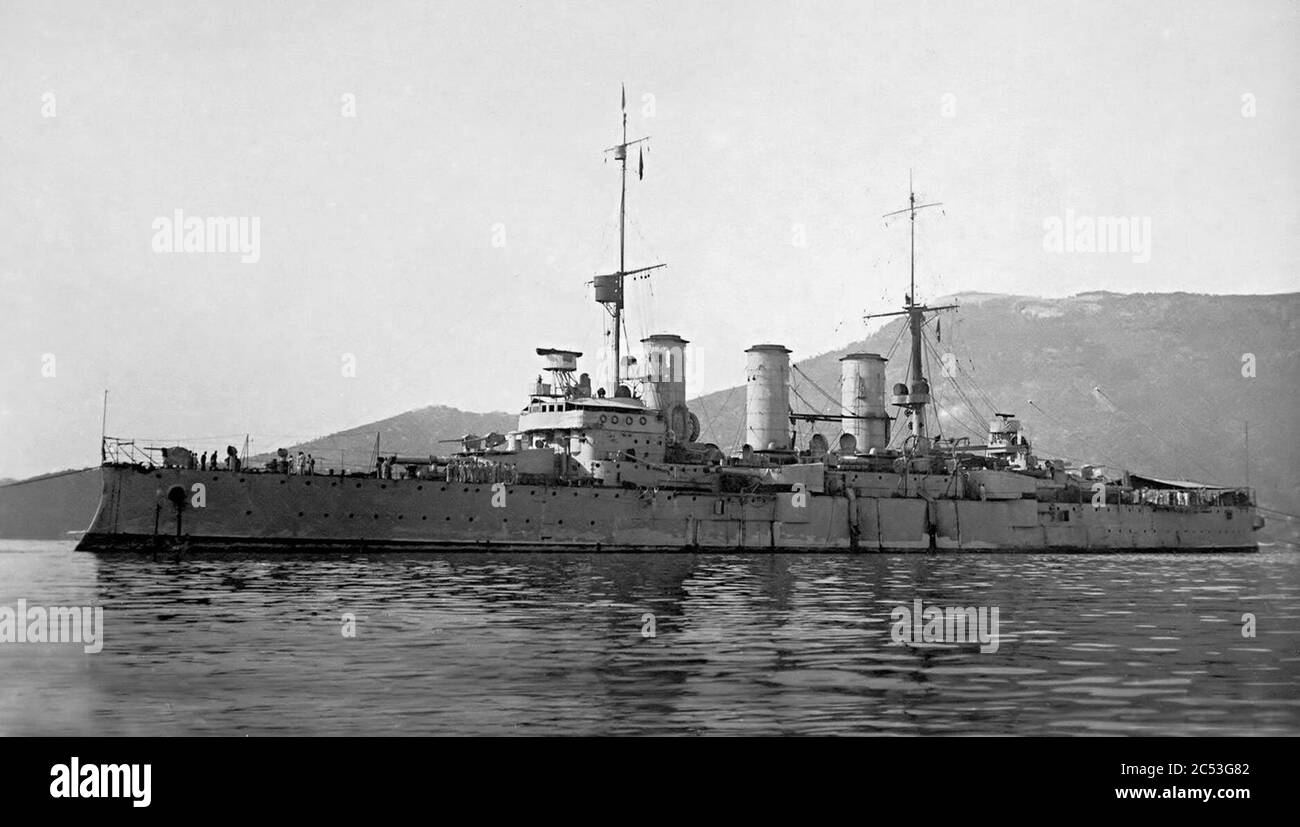 Italian Armored Cruiser, ‘Pisa‘, 1918 Stock Photo - Alamy