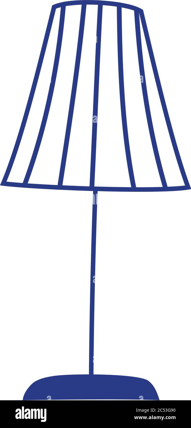 lamp light decoration isolated icon white background vector ...