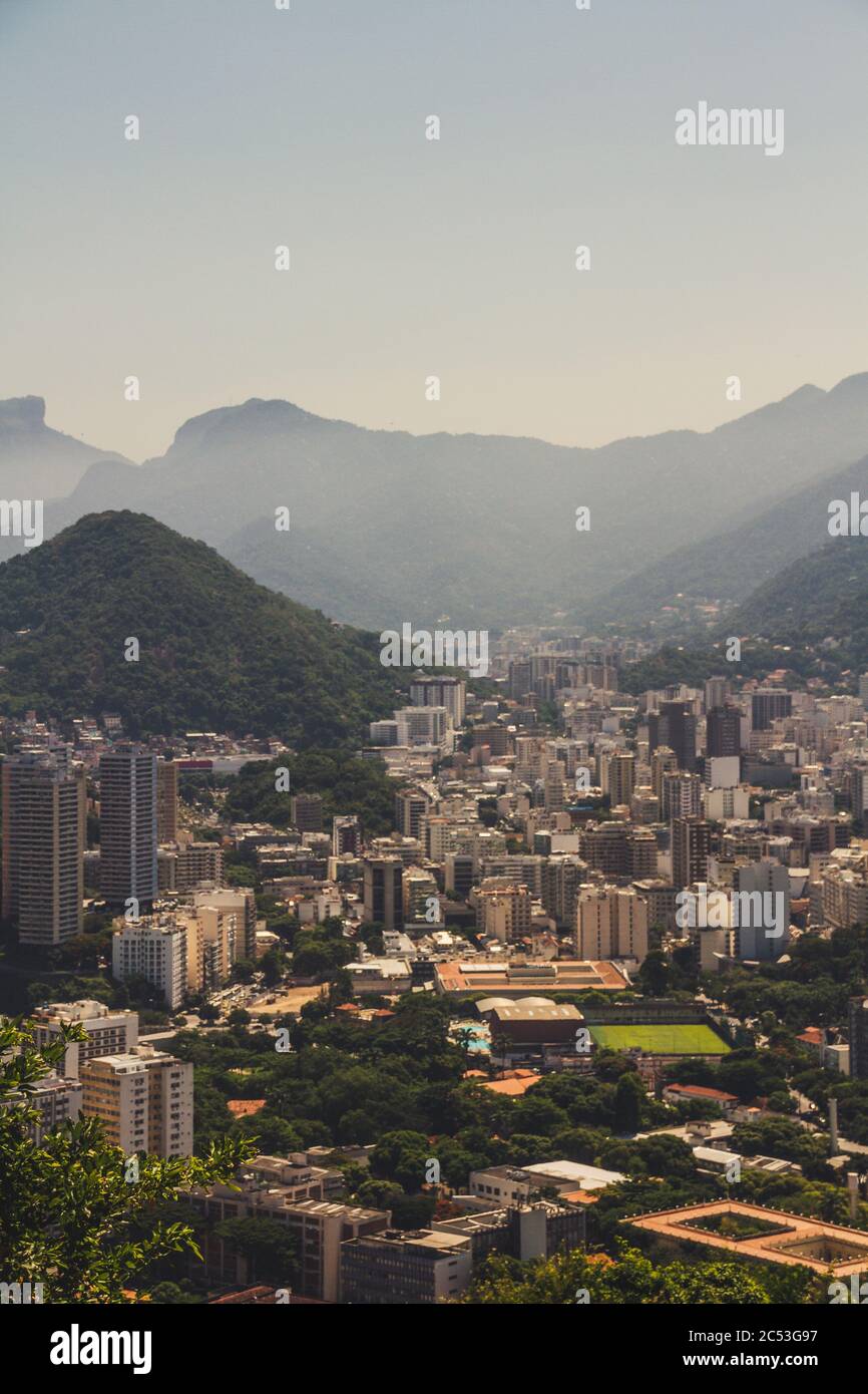 Rio de Janeiro City Aerial View Stock Photo - Alamy