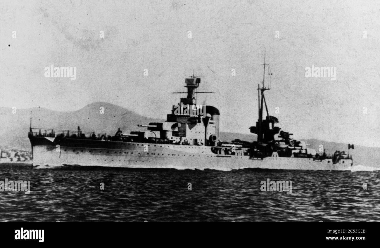 Italian cruiser Bolzano 01 Stock Photo - Alamy
