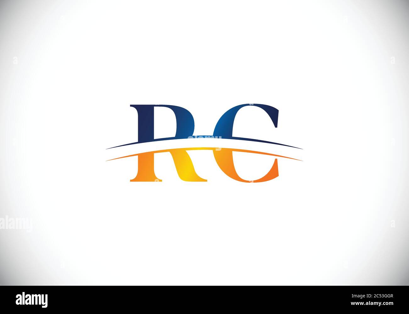 Initial Monogram Letter R C Logo Design Vector Template. R C Letter Logo Design Stock Vector ...