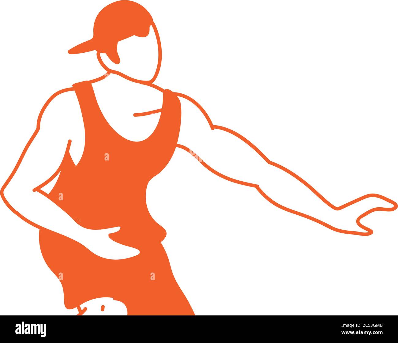 Player man with aerodynamic position design, Basketball sport hobby ...