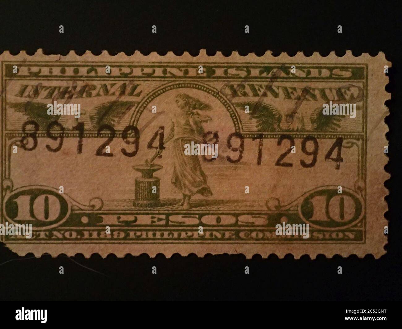 Internal Revenue Stamps Philippine Islands 1905-1928 11 Stock Photo - Alamy