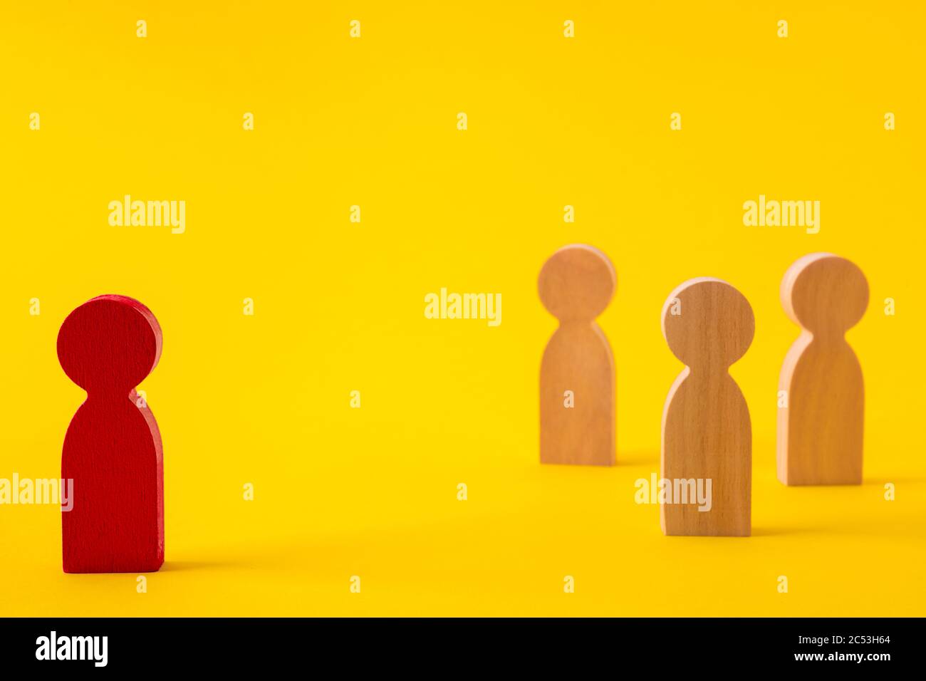 Faceless figures of people starting career project gathering community ...