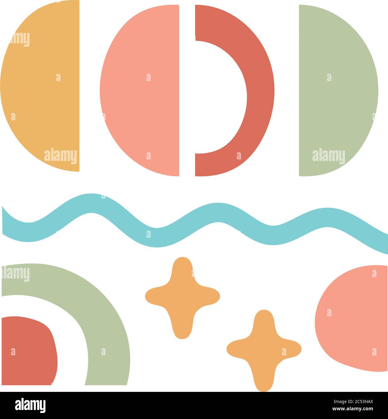 contemporary art work hand draw style icon vector illustration design ...