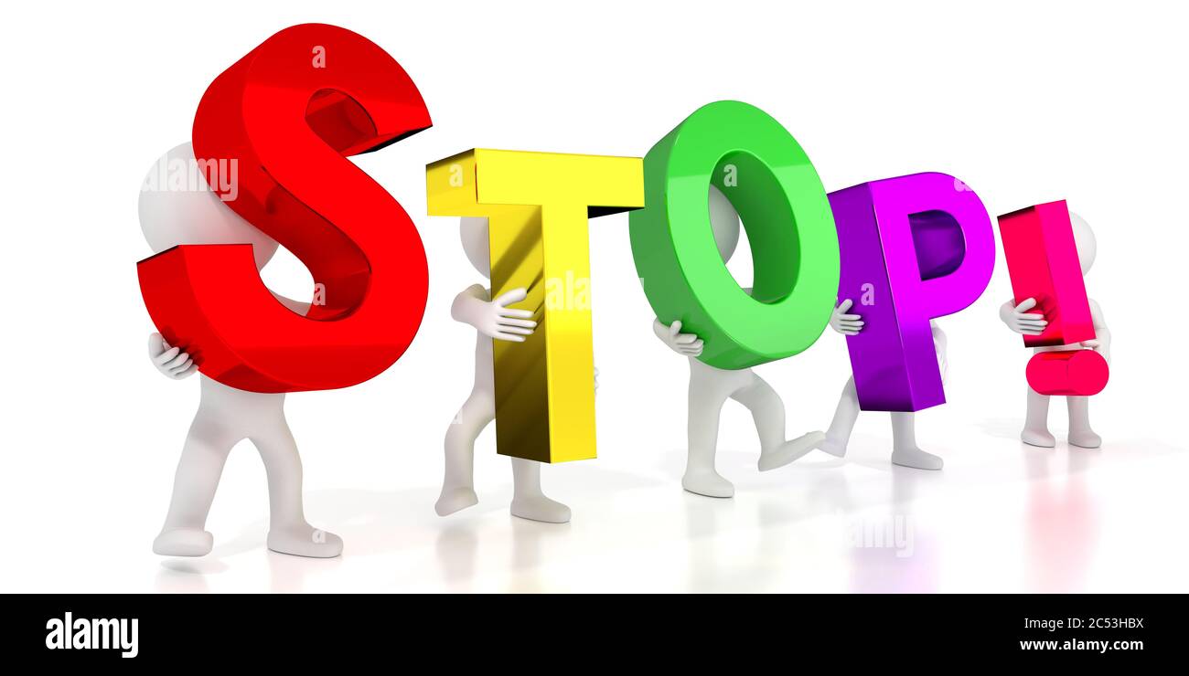 Stop letters Cut Out Stock Images & Pictures - Alamy