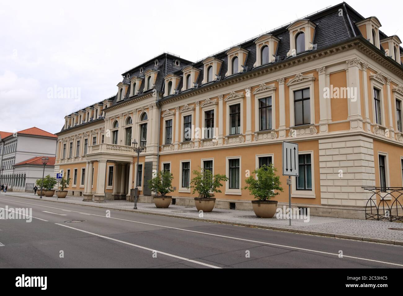 August 06 2019 - Meiningen, Thüringen, Germany: Historic Old Town ...
