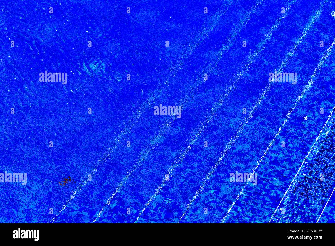 Blue water in the swimming pool Stock Photo - Alamy