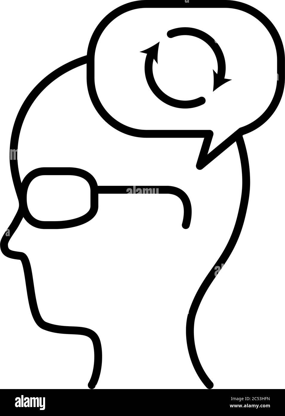 Student Head Outline