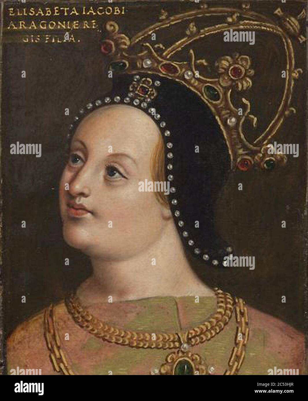 Isabella of Aragon Queen of Germany Stock Photo - Alamy