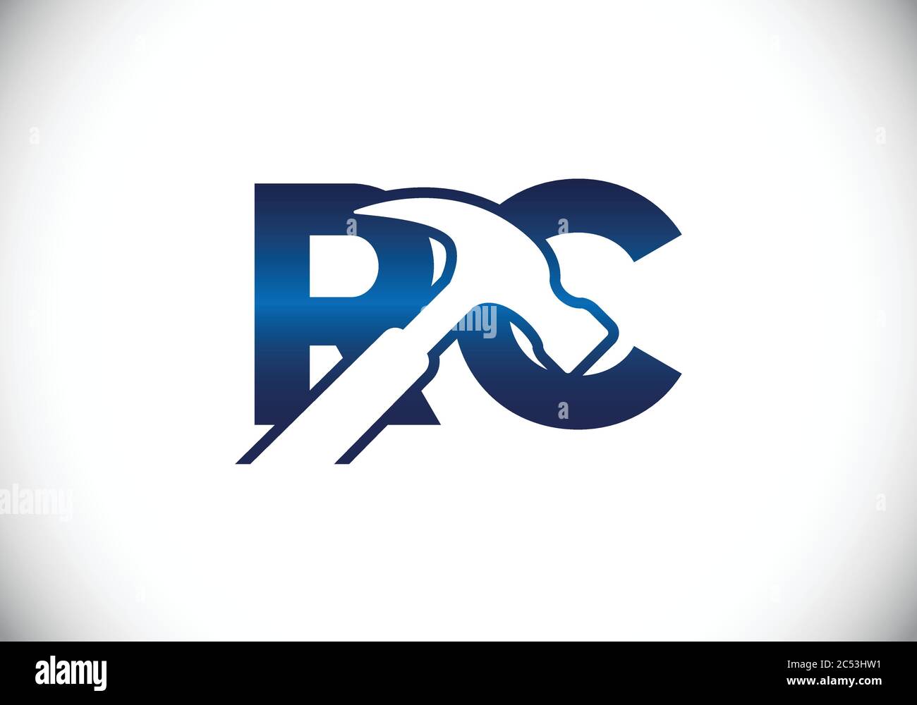 Initial Monogram Letter R C Logo Design Vector Template. R C Letter ...