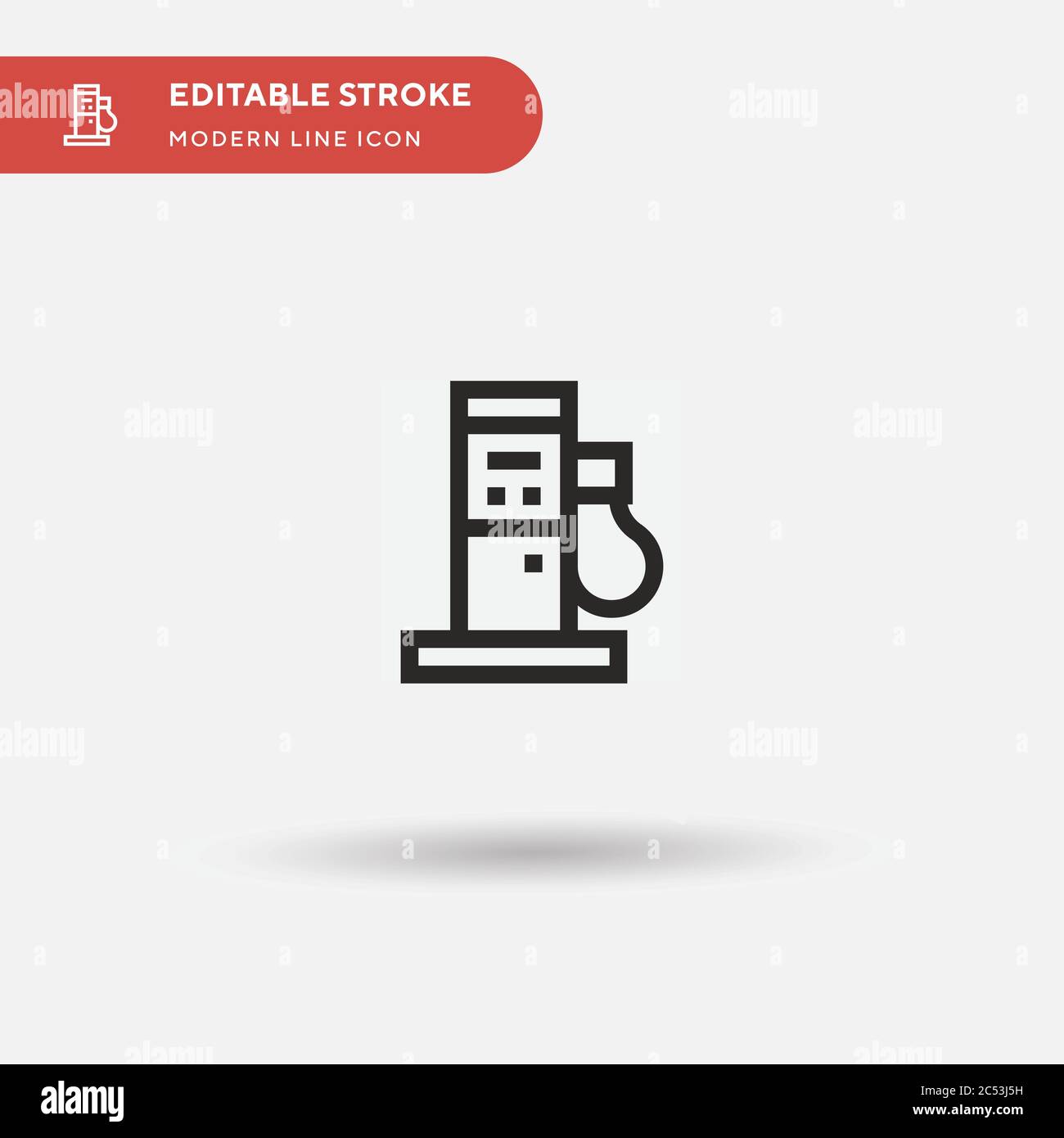 Fuel Station Simple vector icon. Illustration symbol design template ...