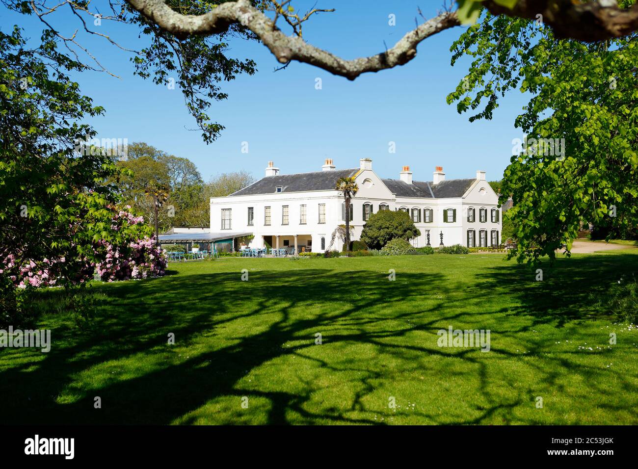 Jersey, botanical garden. Samares Manor Stock Photo - Alamy