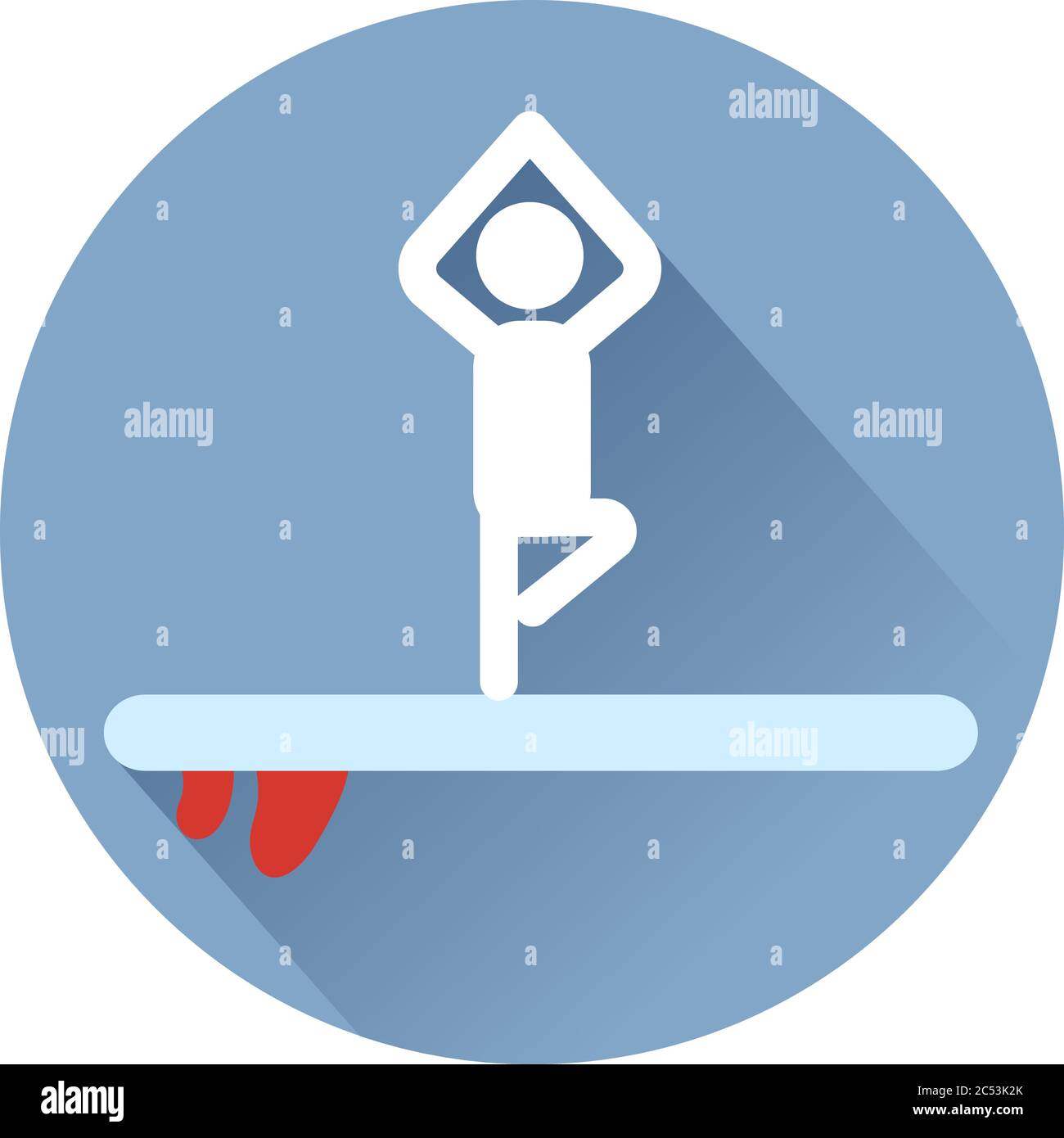 sup Surf yoga Icons Stock Vector Image & Art - Alamy