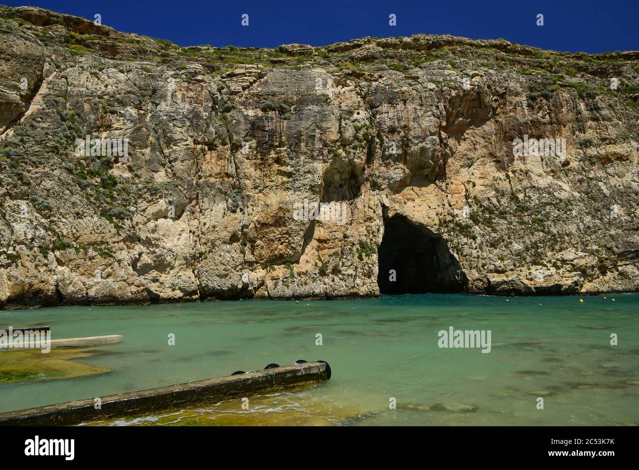 The Inland Sea at Dwejra on Gozo, Malta Stock Photo - Alamy