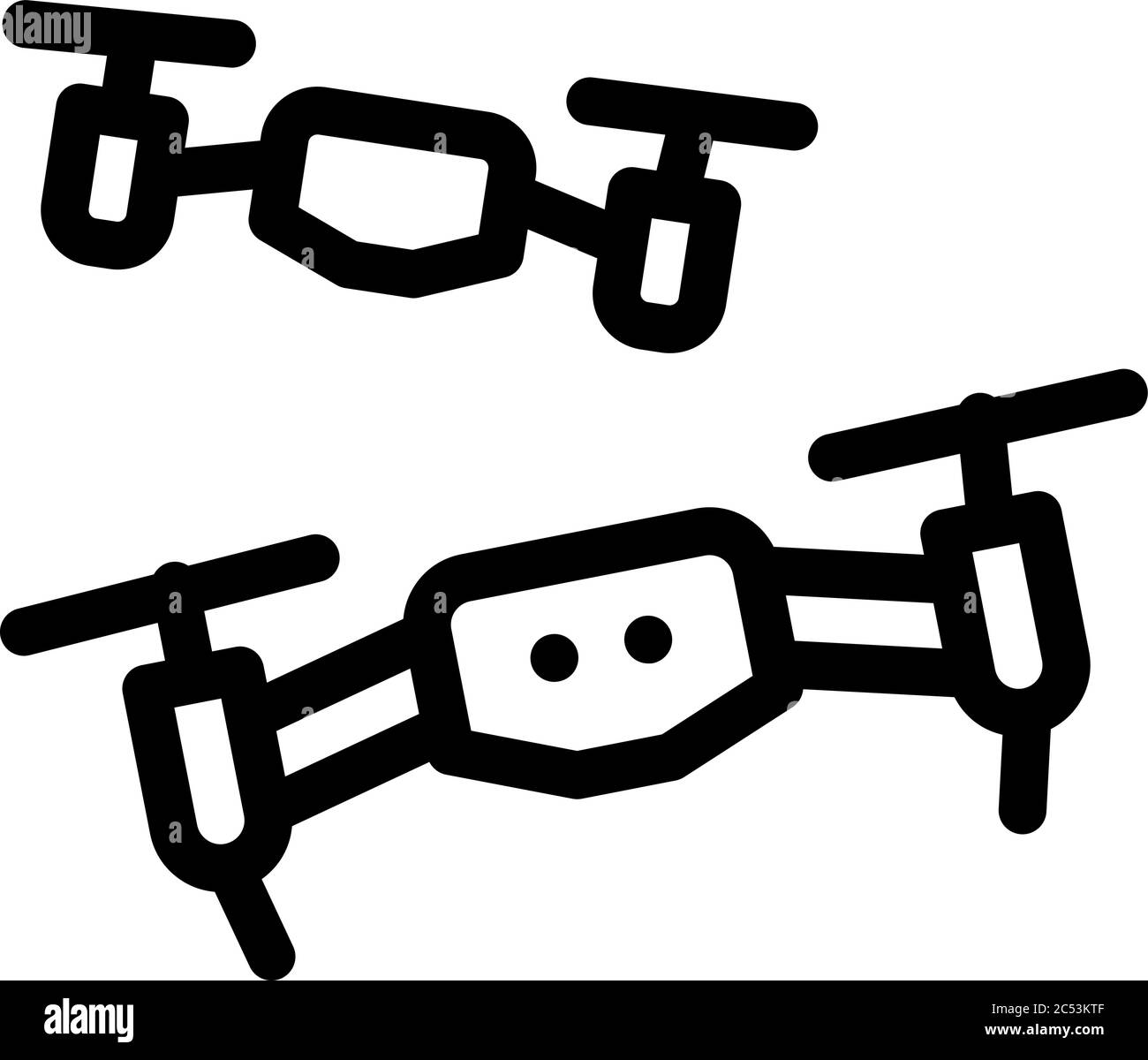 drone racing icon vector outline illustration Stock Vector Image & Art ...