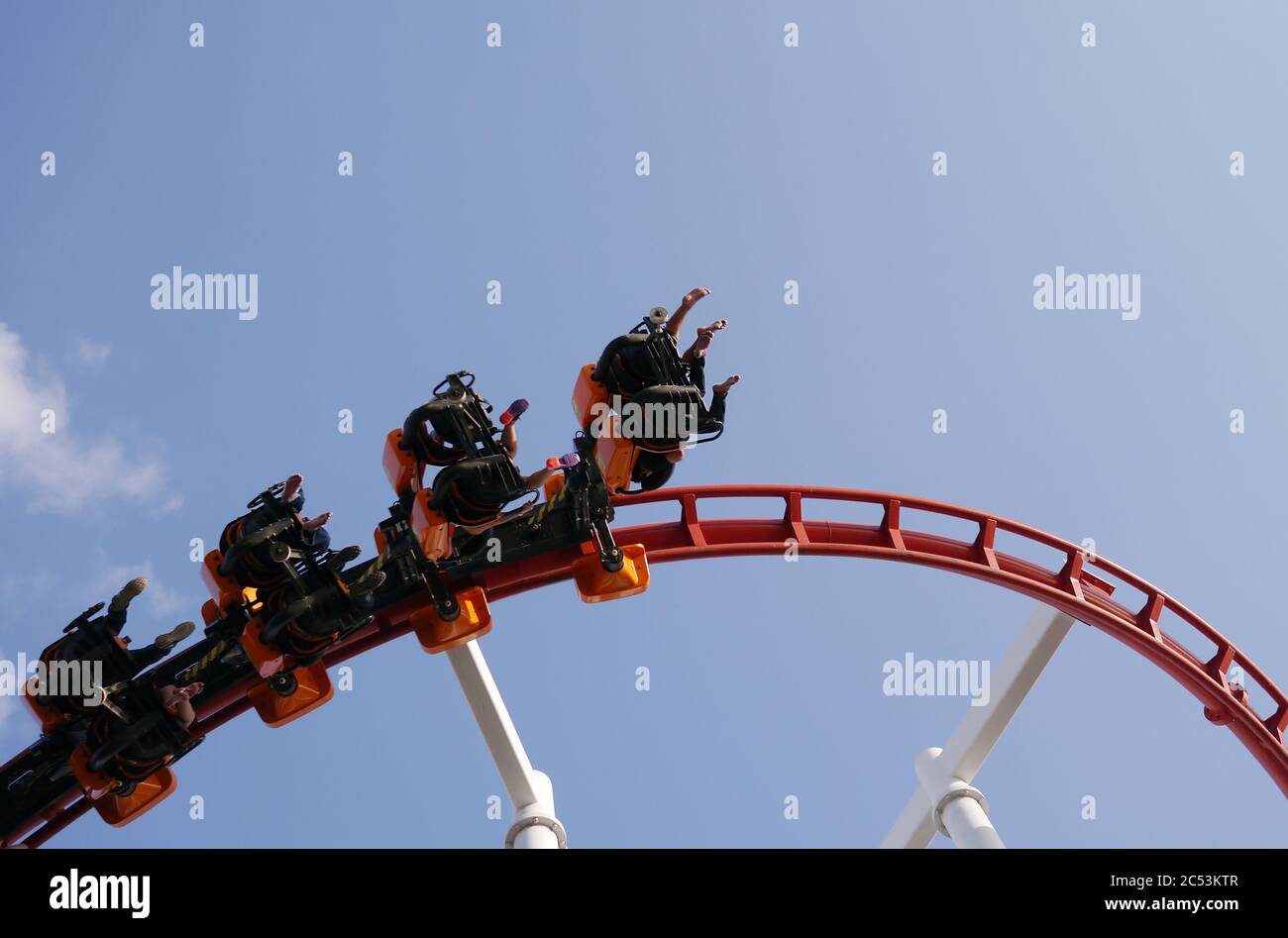 Flying rollercoaster hi-res stock photography and images - Alamy