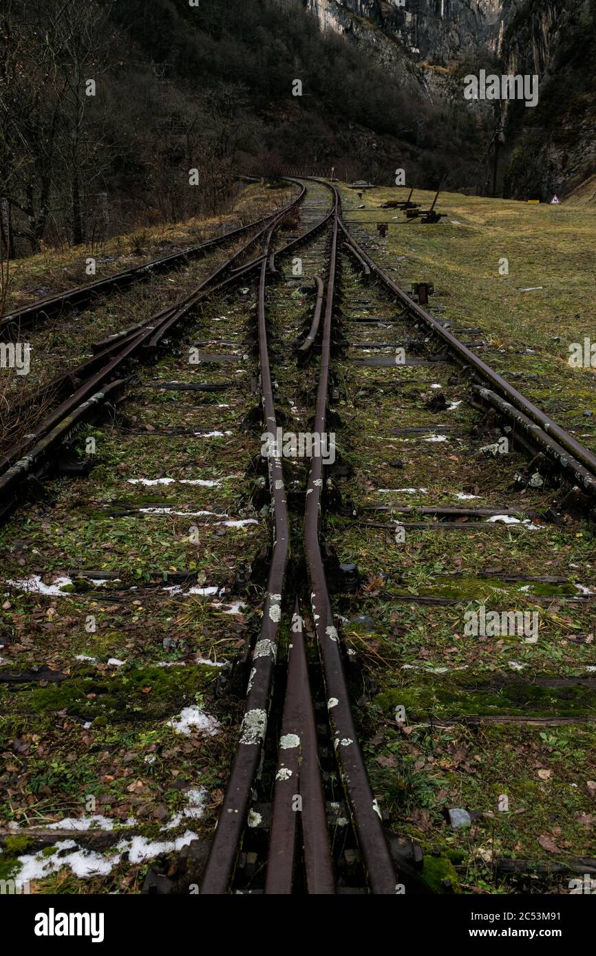 Abandoned railroad tracks train station hi-res stock photography and ...