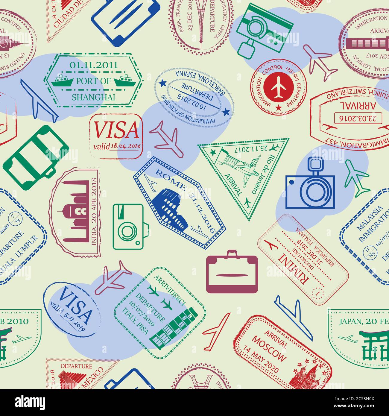 Passport Stamps Of The World