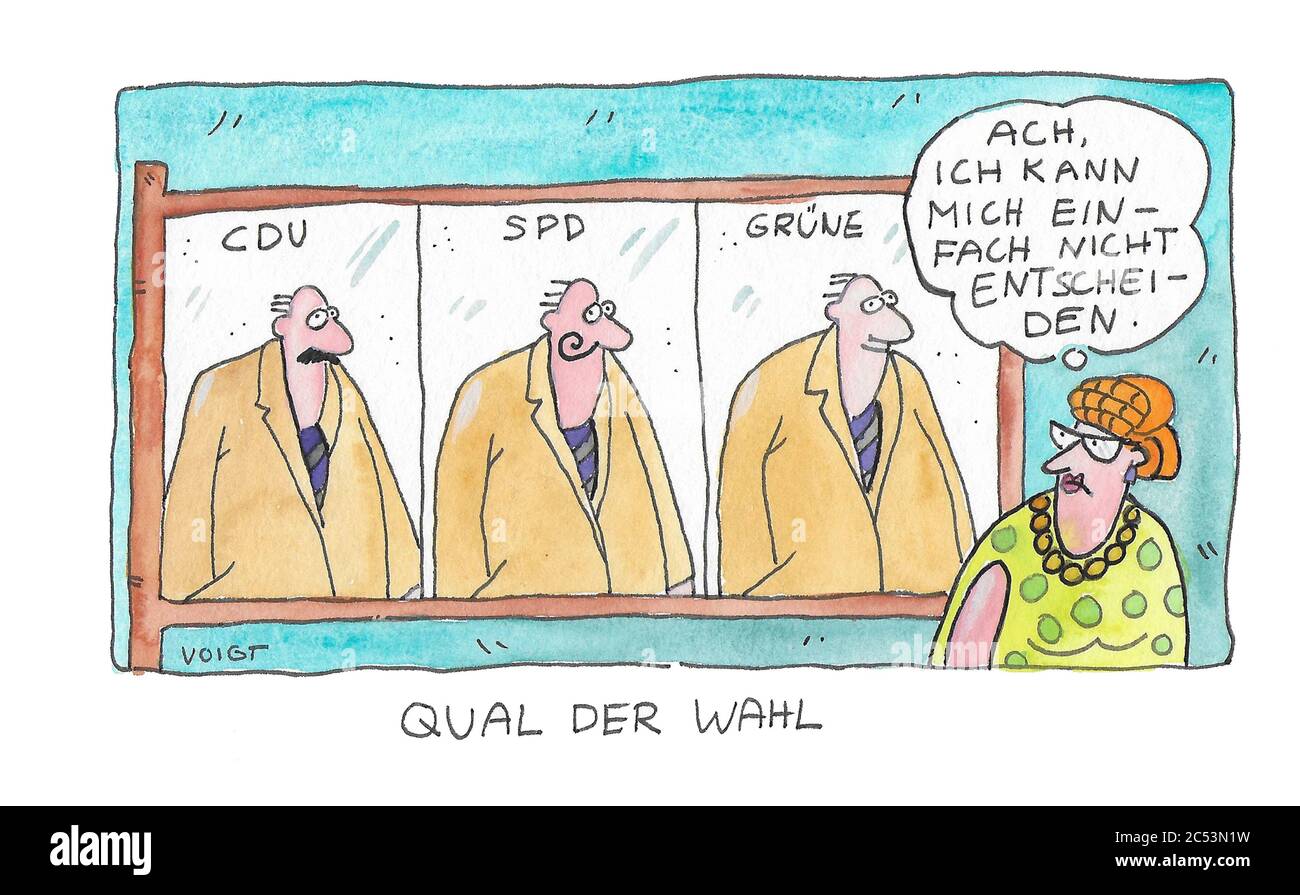 Illustration, election poster cartoon Stock Photo - Alamy