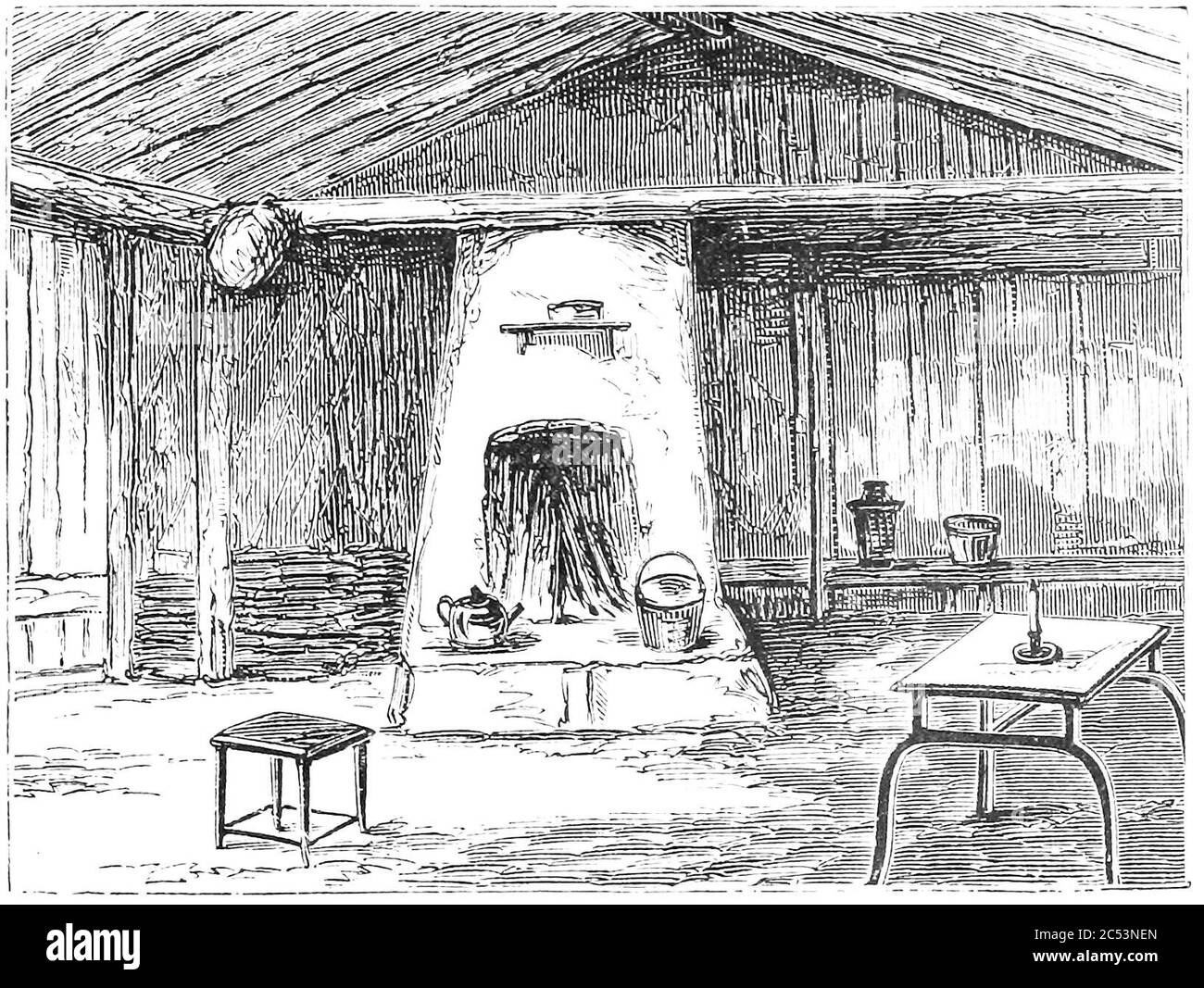 INTERIOR OF A NATIVE HOUSE Stock Photo - Alamy