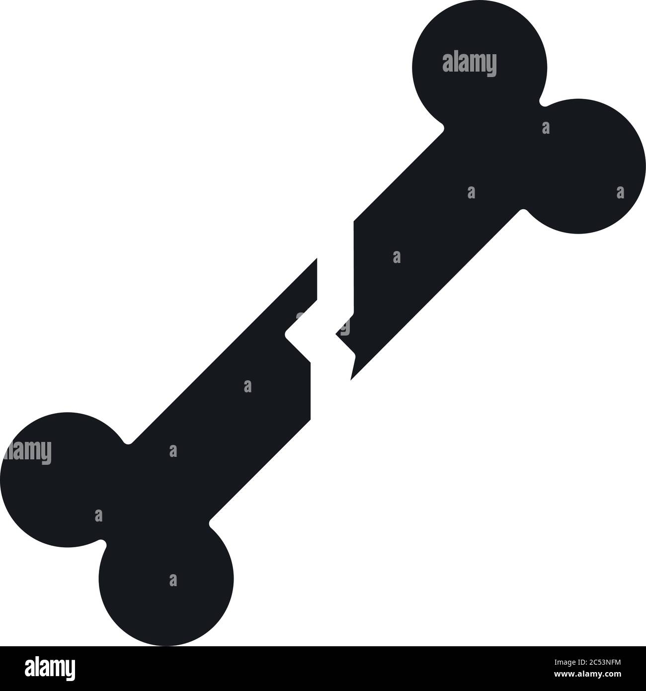 radiology broken bone healthcare medical and hospital pictogram ...