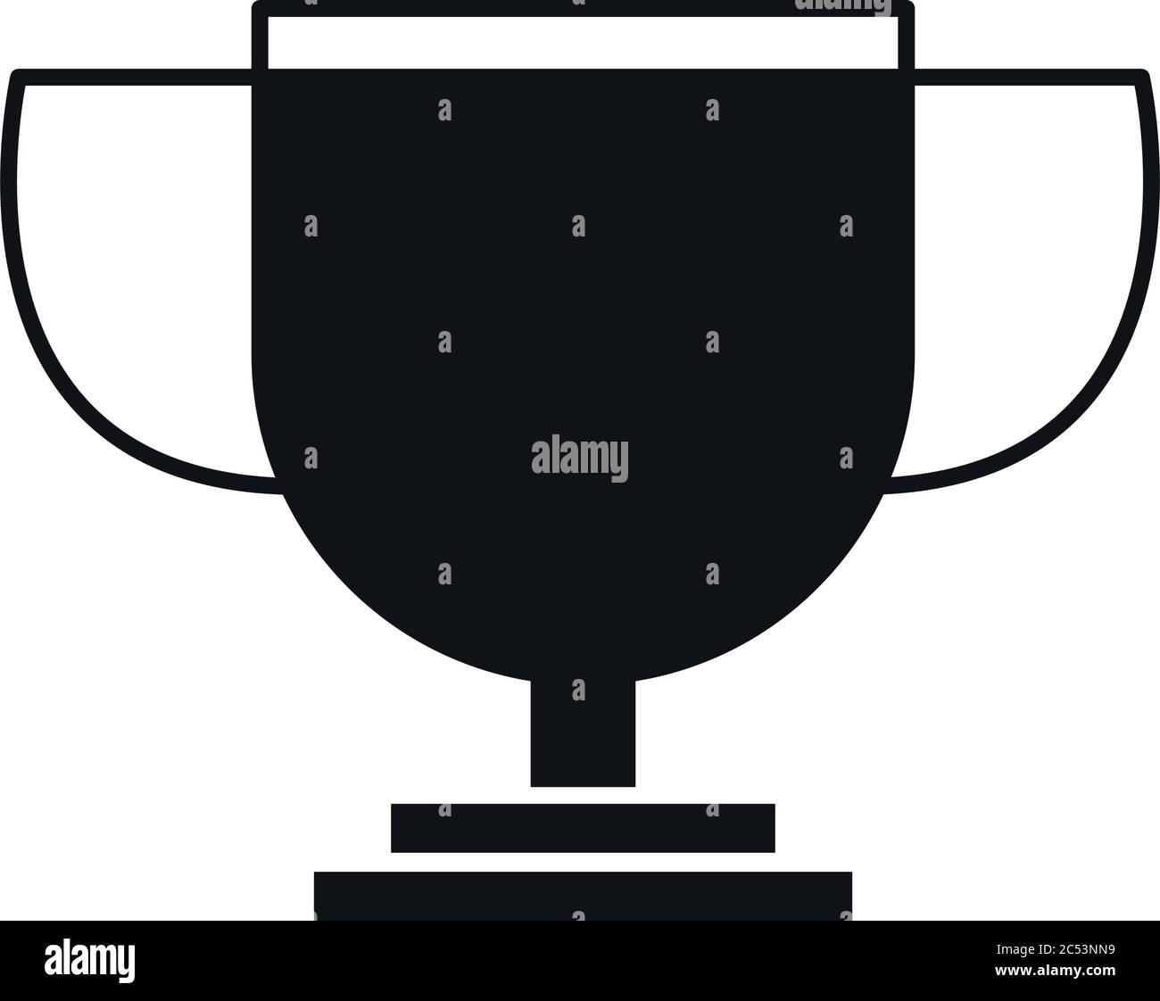 trophy cup award prize silhouette style icon vector illustration Stock ...